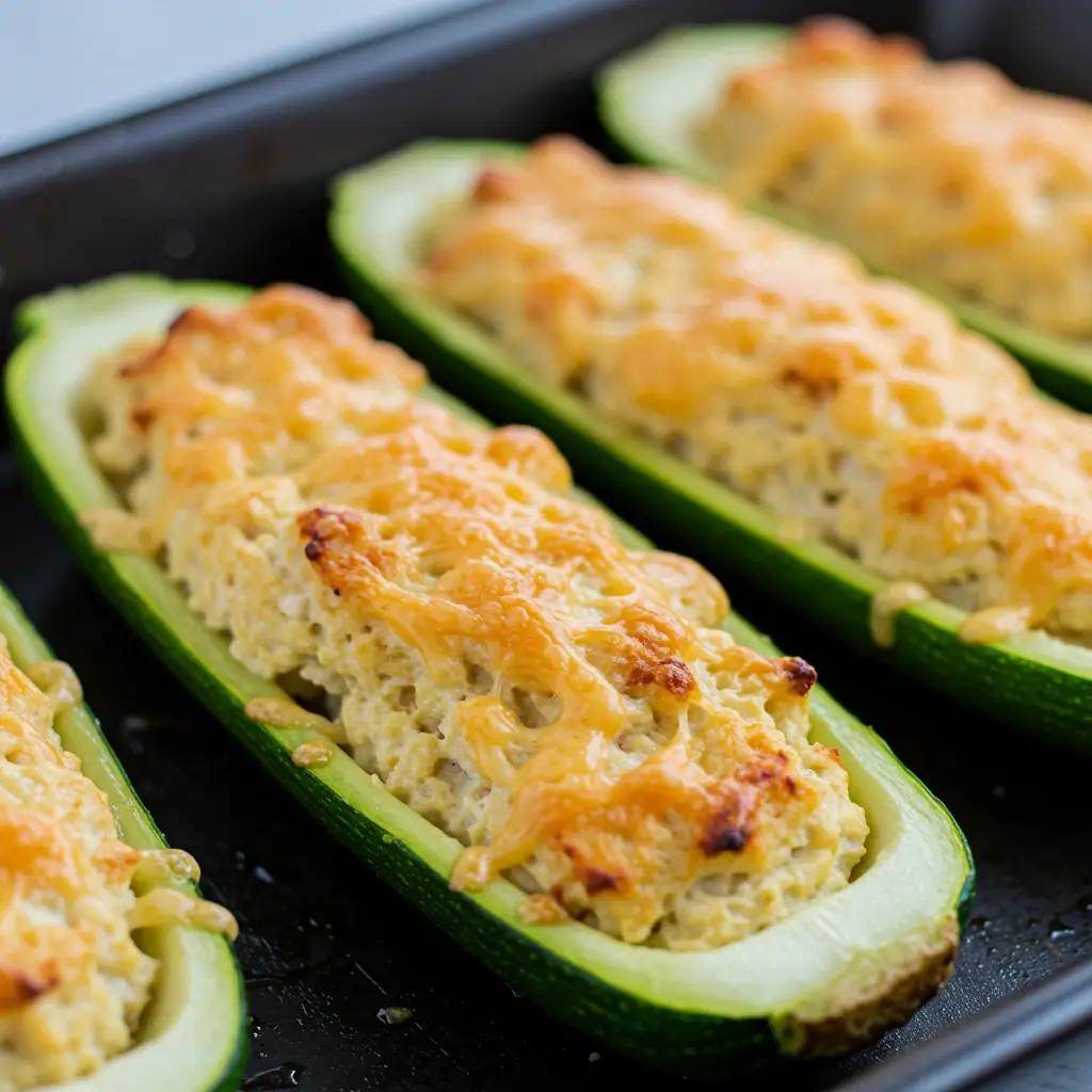 Cheese-Stuffed Zucchini Boats - My Tried Recipes